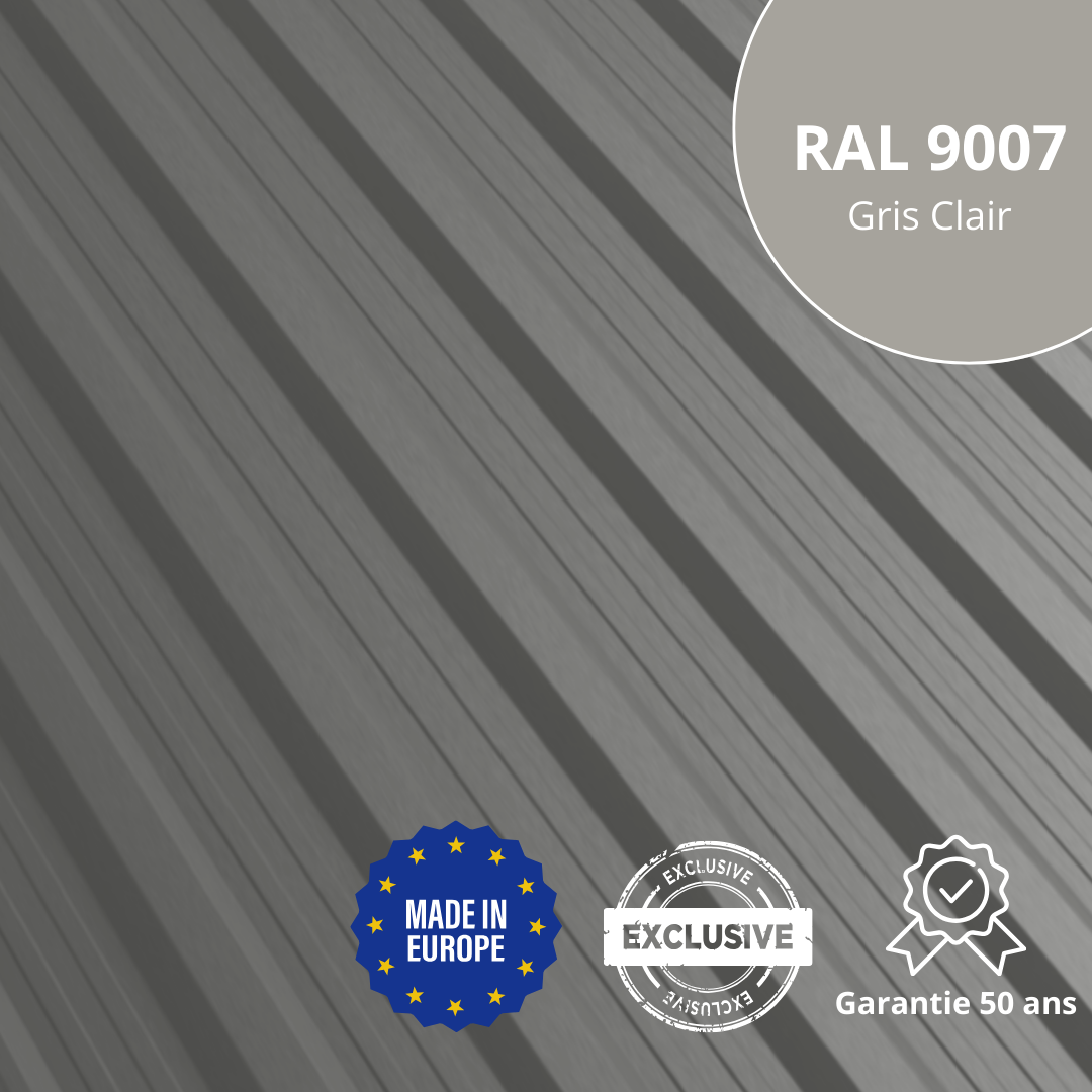 Tôle de bardage Bac Acier Vigo Gris Brillant | VPV Direct