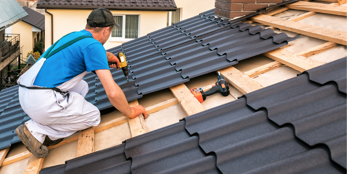 Montage de toiture en tôle imitation tuile | VPV Direct
