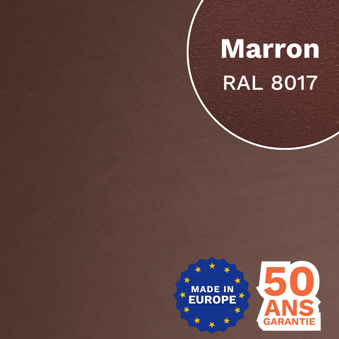 Tôle plane Marron Mat | VPV Direct