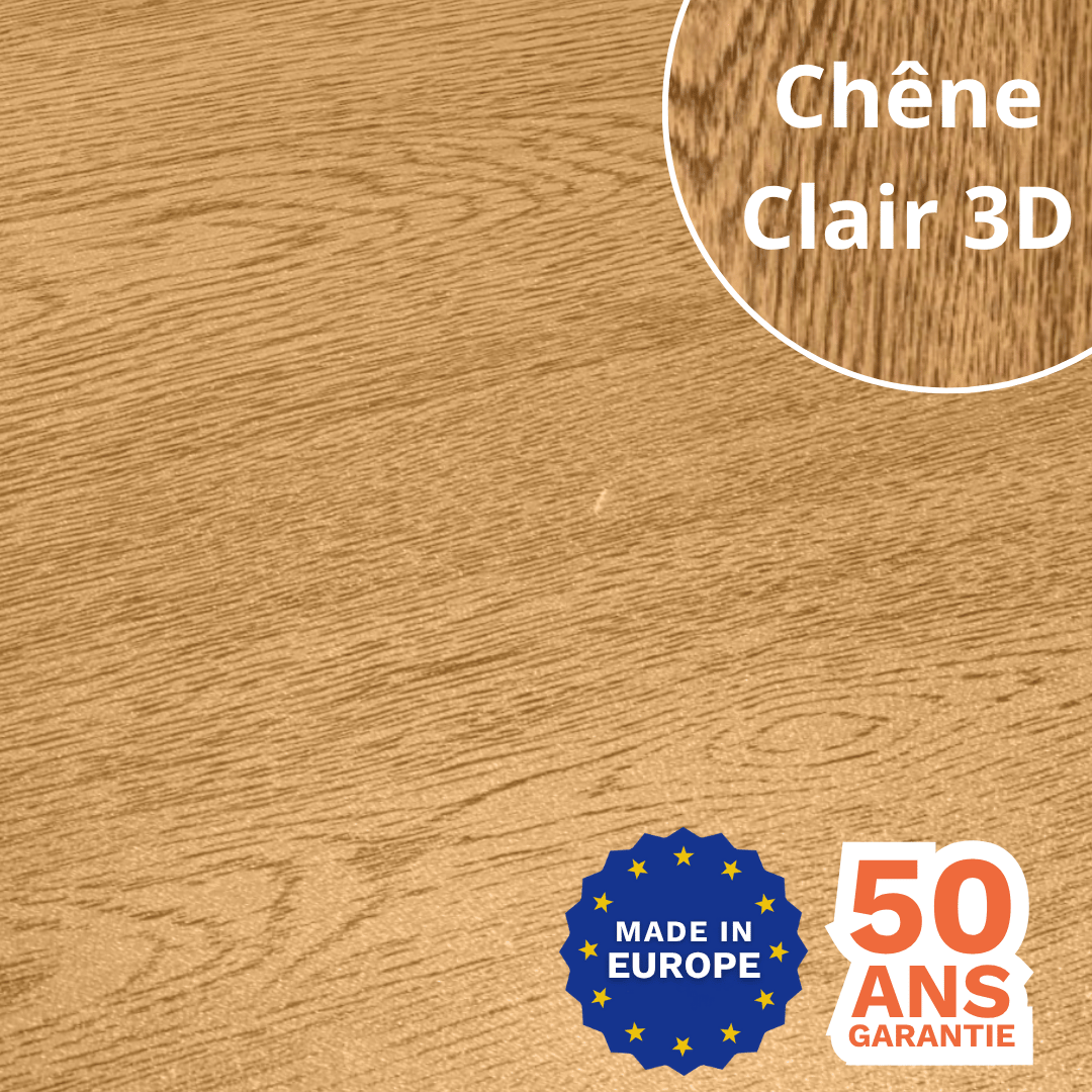 Tole plane finition Chêne Clair 3D | VPV Direct