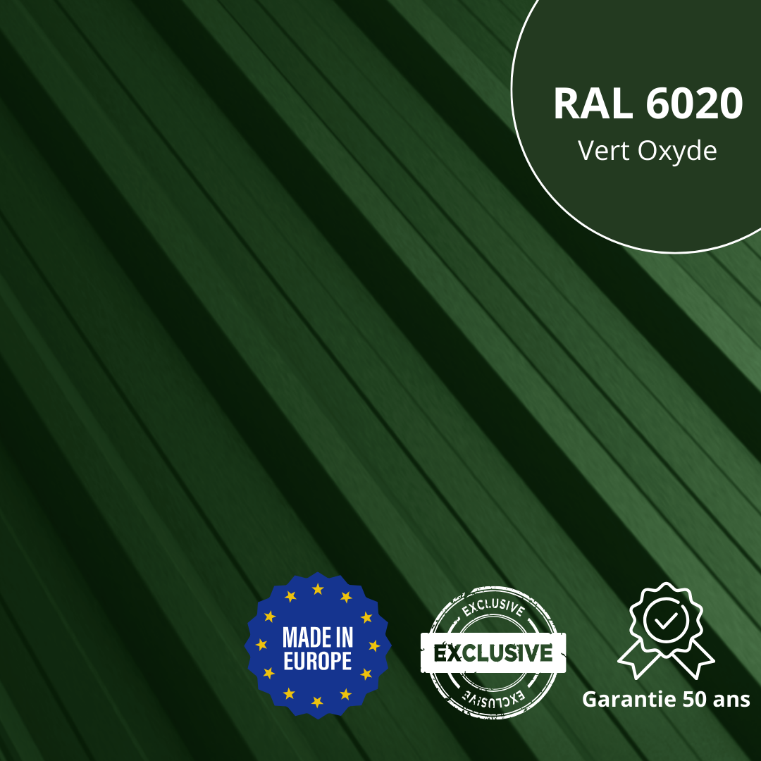 Tôle de toiture Bac Acier Alto Vert Mat | VPV Direct